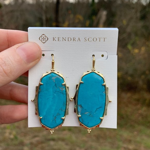 Kendra Scott | Jewelry | Kendra Scott Baroque Ella Gold Drop Earrings ...